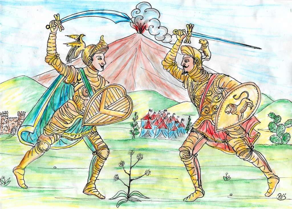 Il disegno del mese: "Orlando e Rinaldo" - Pro Loco Bronte